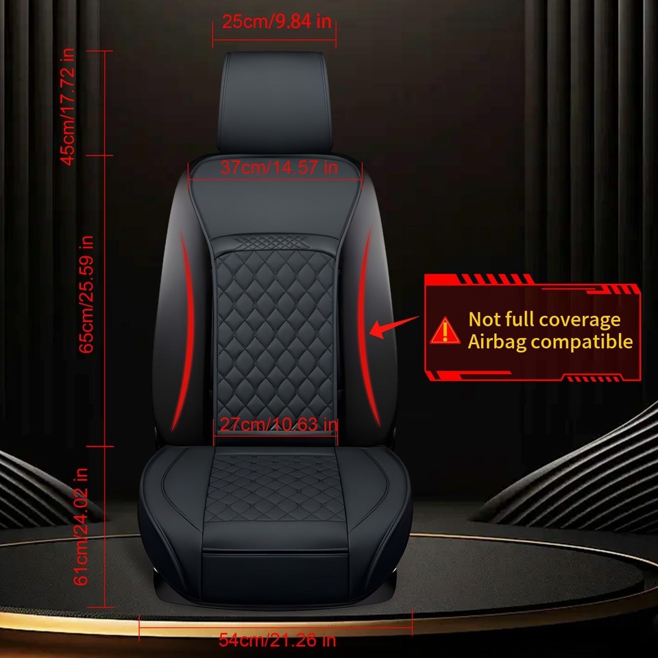 Front Car Seat Covers for Toyota,Leather Waterproof Seat Protector ...