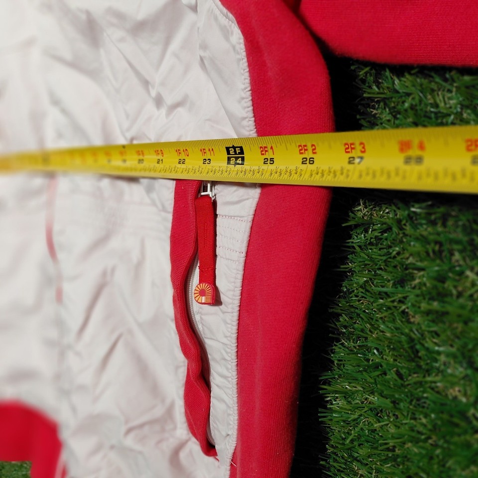 Akademiks 3XL Full Zip Hoodie Jacket White Red Hip Hop Urban Style | eBay