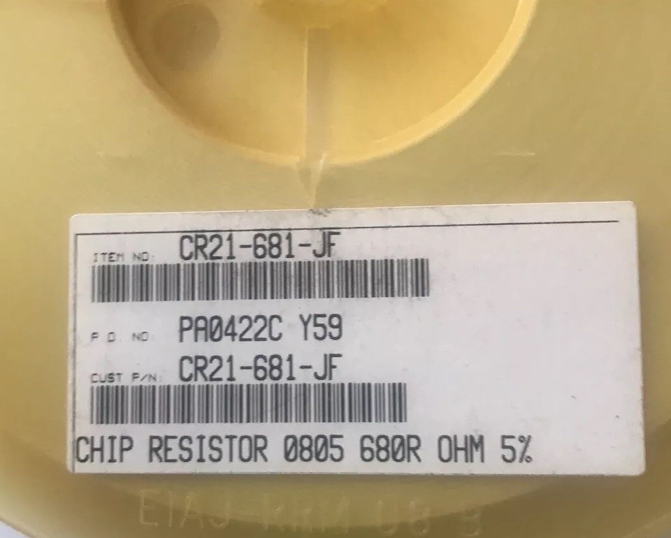 CR21-681-JF RES SMD 680 OHM Chip Resistor 0805 5% 3000 piece | eBay