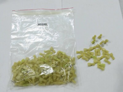 25 each Terminals FASTON Quick Connect tab F2 1/4" Male 12-14 AWG crimp ...