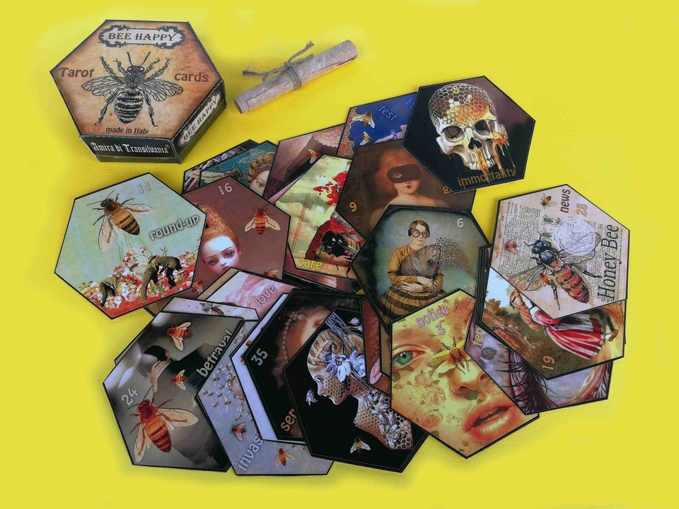 tarot card cards deck honey bee oracle guide book maior minor arcana ...