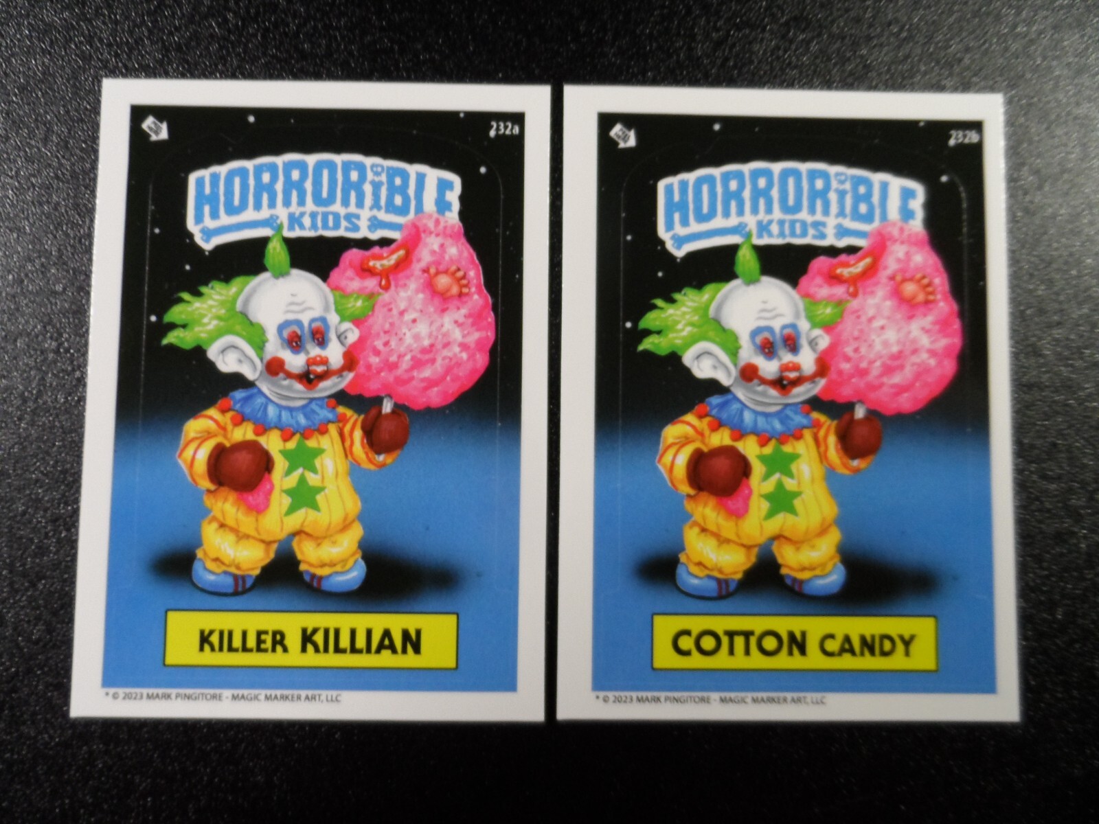 Killer Klowns From Outer Space Horrorible Kids Card Set Garbage Pail ...