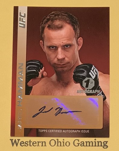 2011 Topps UFC Title Shot Jared Hamman #FA-JH Fighter 1st Autograph ...