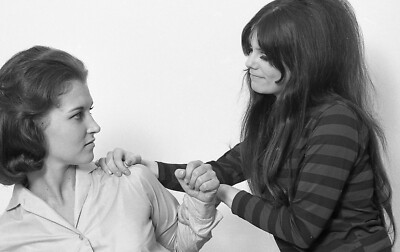 1960s Miller Negative, sexy pin-up girls Arlene Farber & Barbara Sloane ...