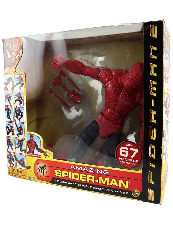 Toy Biz Amazing Spider-Man 2 Super Poseable Prototype Ultimate 18-Inch ...