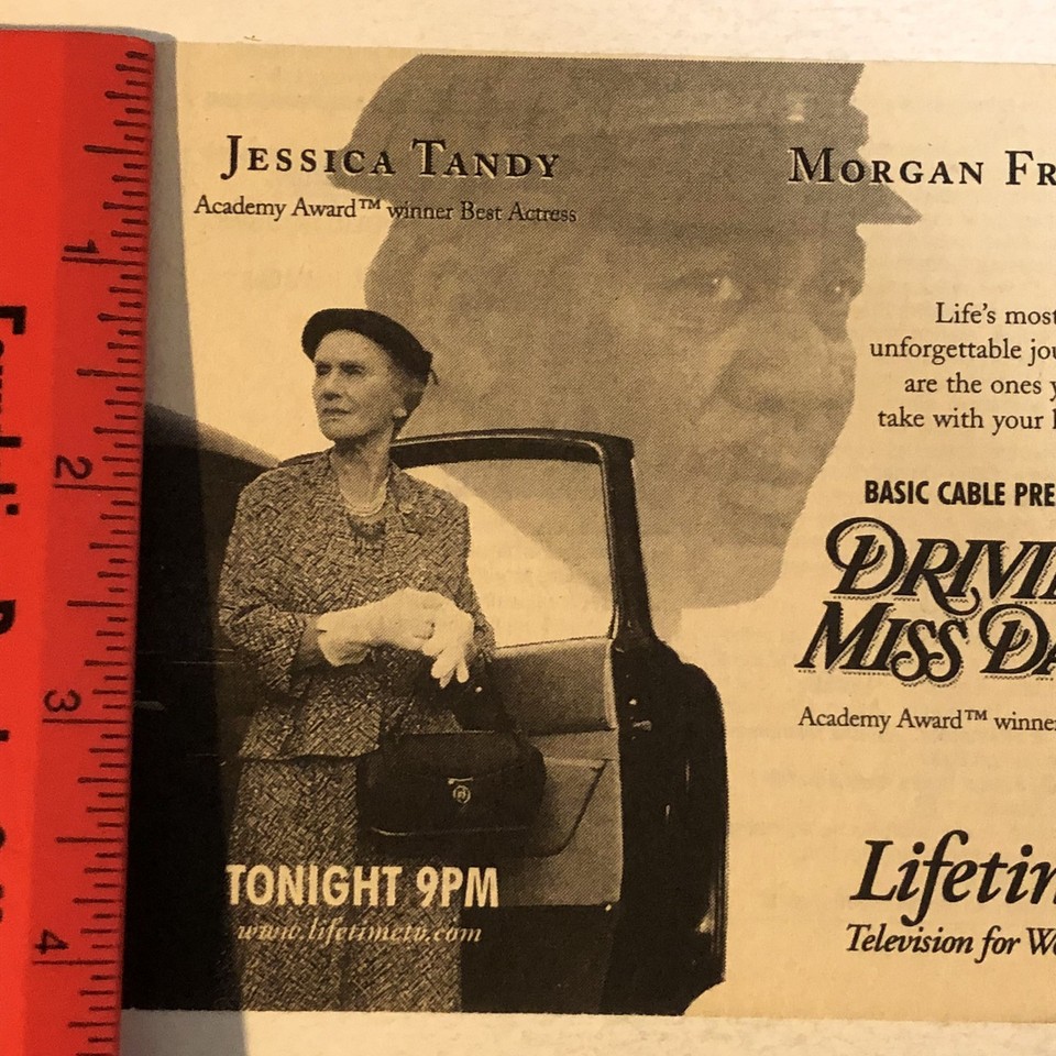 Driving Miss Daisy Movie Print Ad Jessica Tandy Morgan Freeman Dan ...