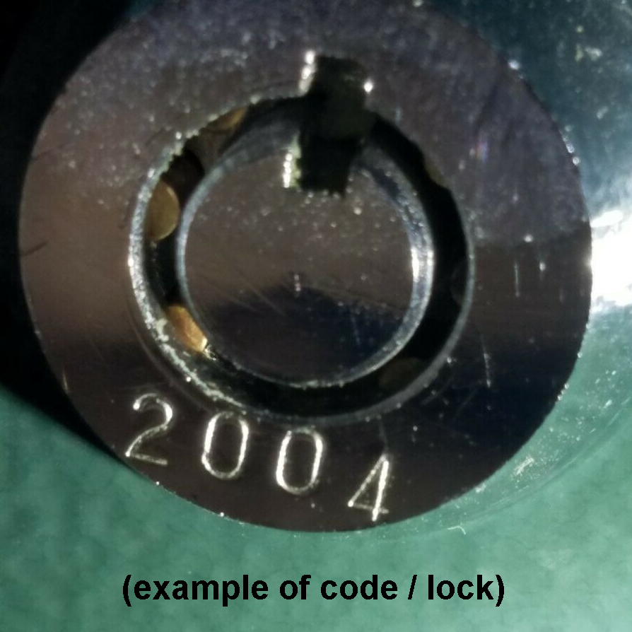 (1) Sentry CFW Tubular / Ace Safe Key Cut Key Code 2001 - 2100 -READ ...