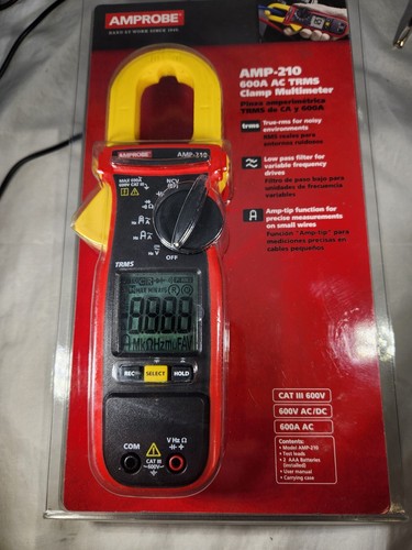 Amprobe AMP-210 600A AC TRMS Clamp Meter | eBay