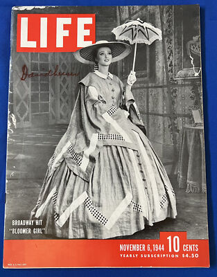 1944 LIFE MAGAZINE WORLD WAR II BLOOMER GIRL BROADWAY HARRY S. TRUMAN ...