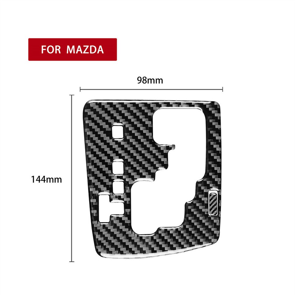 Carbon Fiber Center Console Gear Shift Panel Cover For Mazda 3 Axela 10 ...