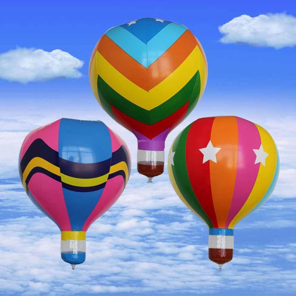 12 Hot Air Balloon Inflatables Blow Up Party Decoration Pool Toy Float ...