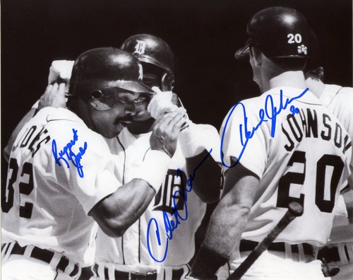 BECKETT SIGNED RUPPERT JONES CHET LEMON HOWARD JOHNSON 1984 TIGER 8X10 ...