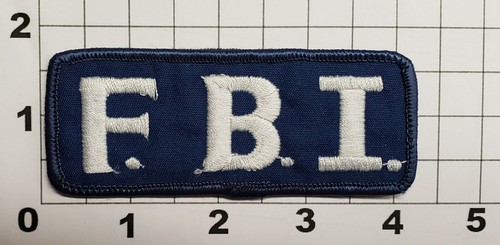 FBI Federal Bureau of Investigation Police Agency Letters Patch ...