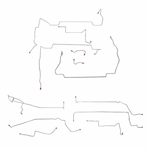 For Ford Mustang GT 99-04 Complete Brake Line 4.6L V8 Traction ...