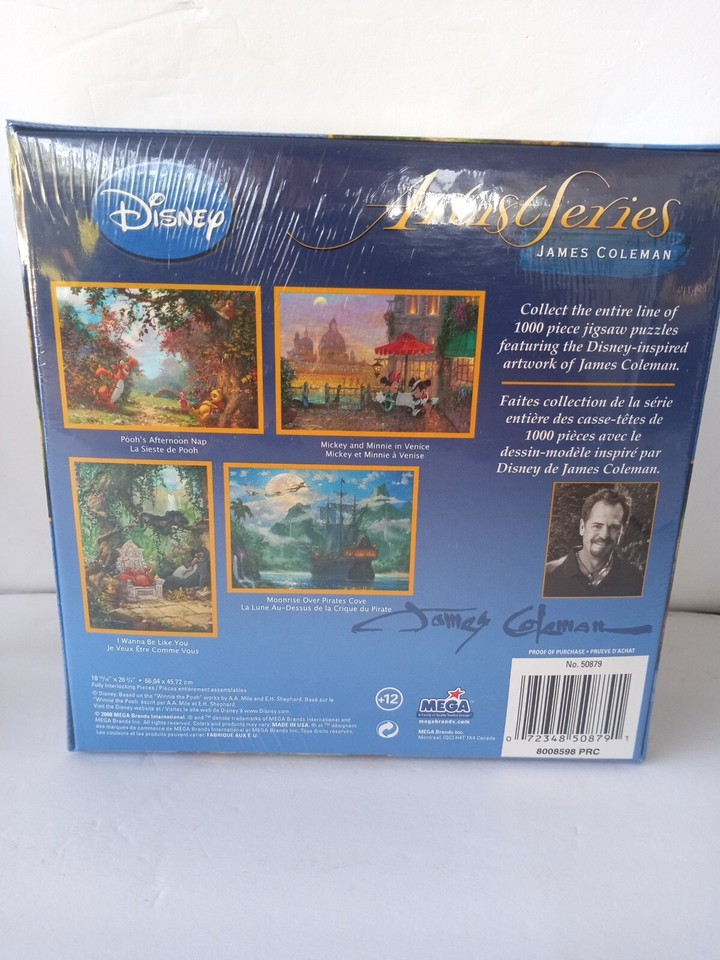 Disney Artist James Coleman Winnie the Pooh Afternoon Nap 1000 Pc ...