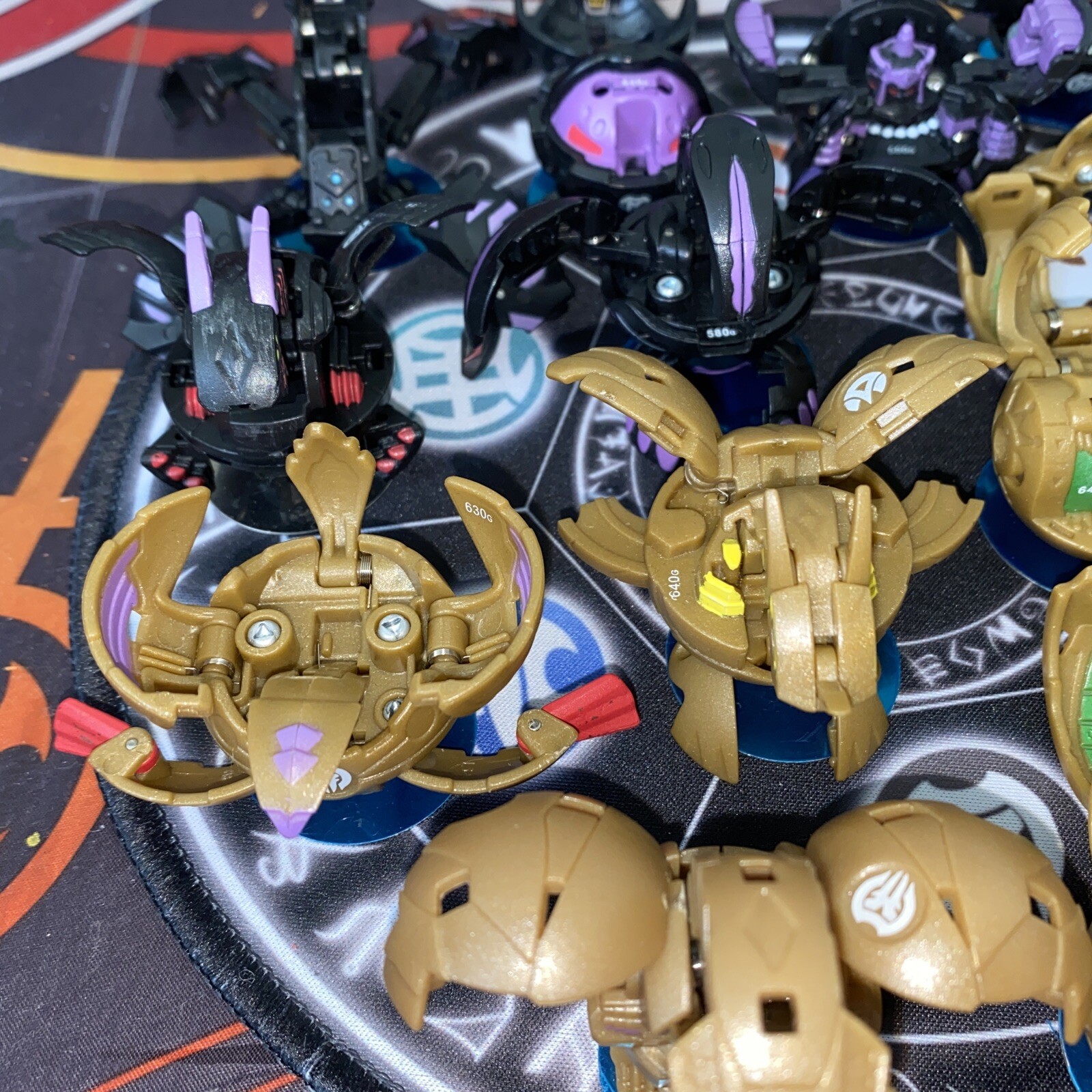 Bakugan Battle Brawler Lot of 14 Darkus Dragonoid Wavern Hades Fear ...