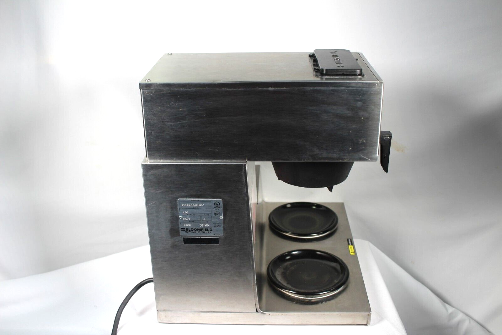 BLOOMFIELD 8571 COMMERCIAL POUR-OVER COFFEE BREWER COFFEE POT DOE NOT ...