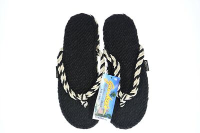 Unisex Gurkees Tobago Black & Natural Sandals Handmade USA Sz US W11 ...