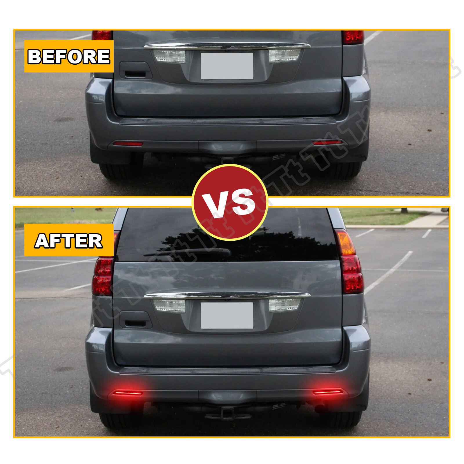 For 19-21 Toyota RAV4 03-07 Lexus GX470 Rear Bumper Reflector Brake ...
