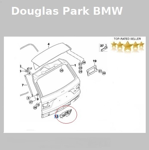 BMW X3 (e83) Central Lock Rear 2004 183888km 51247201561 for sale ...