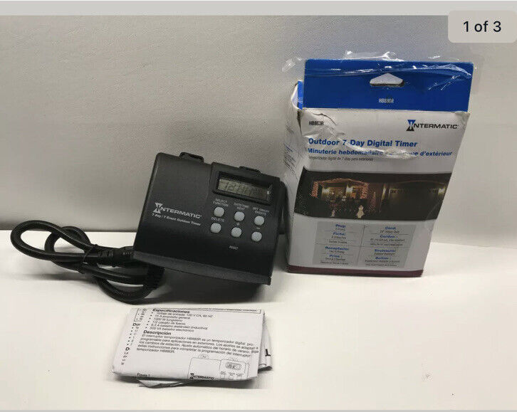 Intermatic Outdoor Digital Plug In Timer Programmable Switch 15 Amp 7 ...