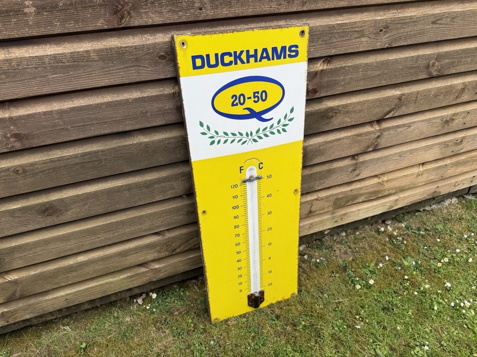 Original DUCKHAMS Enamel Advertising Sign | eBay UK