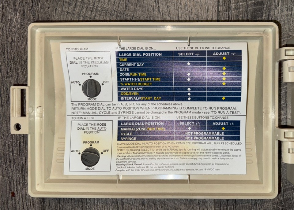 Nelson Smartzone EZ Programmable Irrigation Controller w/ Power Supply ...