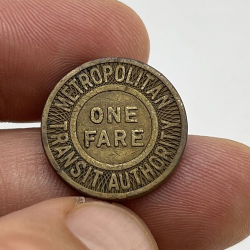 1955 METROPOLITAN TRANSIT AUTHORITY BOSTON MA Train Bus Transit Token ...