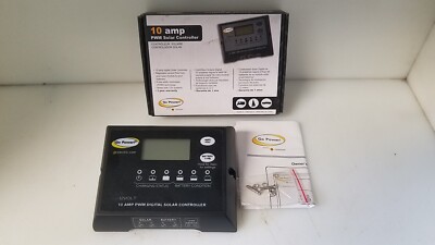 Go Power GP-PWM-10 10amp Digital Solar Controller | eBay