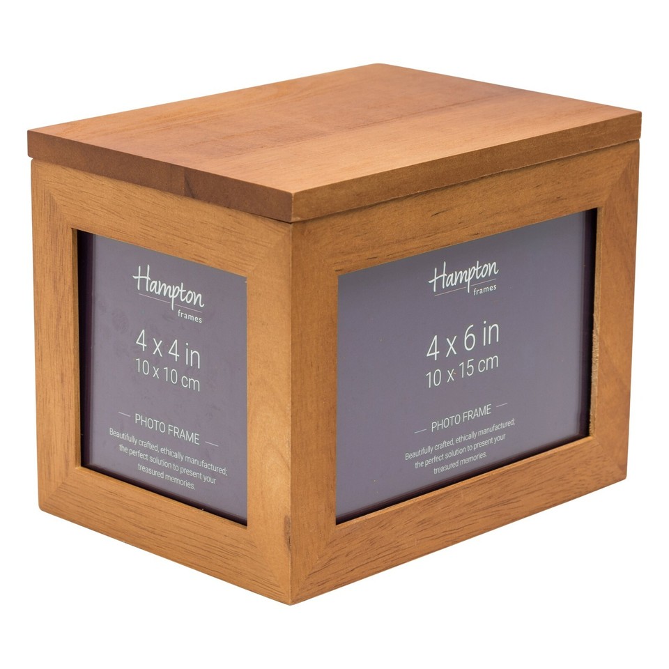 Hampton Frames Photo Picture Storage Boxes With Lid, Index Cards ...