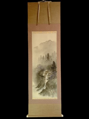Paintings & Scrolls - Japanese Hanging Scroll Jiku Kakejiku Japan