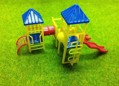 HO 1:87 Scale Childrens Playground Park with Slides Set for model train ...