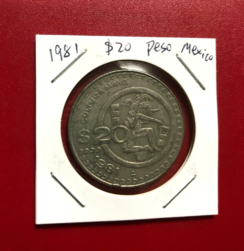1981 $20 PESO MESSICO Moneta Grande - Bella Moneta Del Mondo !!! | eBay