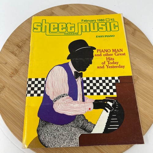Sheet Music Magazine Easy Piano February 1980 Piano Man | eBay