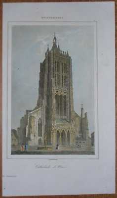 1842 print ULM MINSTER, BADEN-WÜRTTEMBERG (#57) | eBay