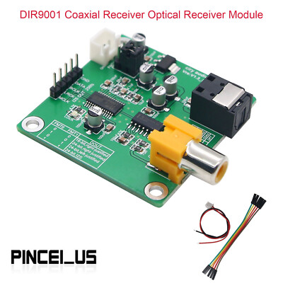 DIR9001 Coaxial Receiver Optical Receiver Module SPDIF To I2S Optic ...