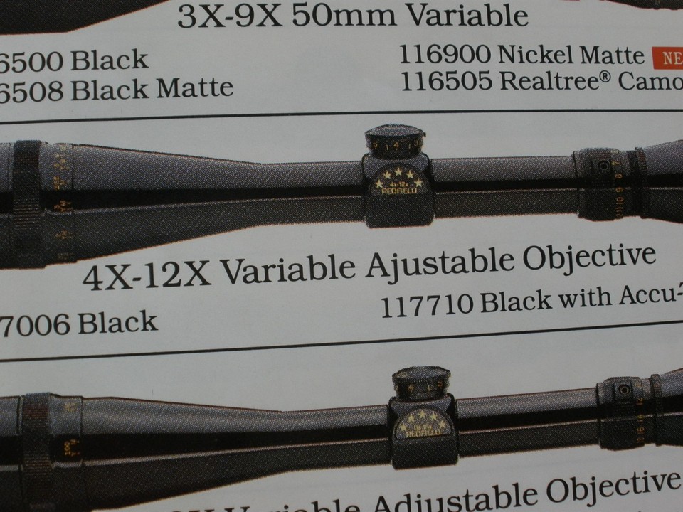 1990 REDFIELD 5-Star 6X-18X ACCU-TRAC Rifle Scope w/ built-in ...