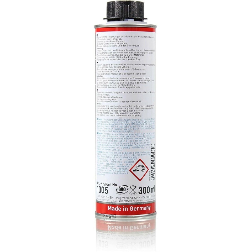 Liqui Moly Motor Oil Saver Öl Verlust Stop Engine oil stop leak Öl ...