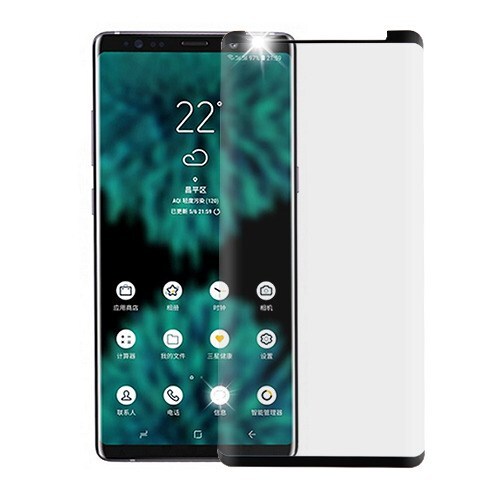 Samsung Galaxy Note 9 - Full Coverage Tempered Glass Screen Protector ...