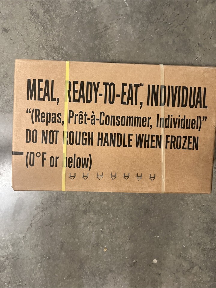 MRE U.S. Military Meals Case A Menus 1-12 MRE 12 Ready to Eat Meals ...