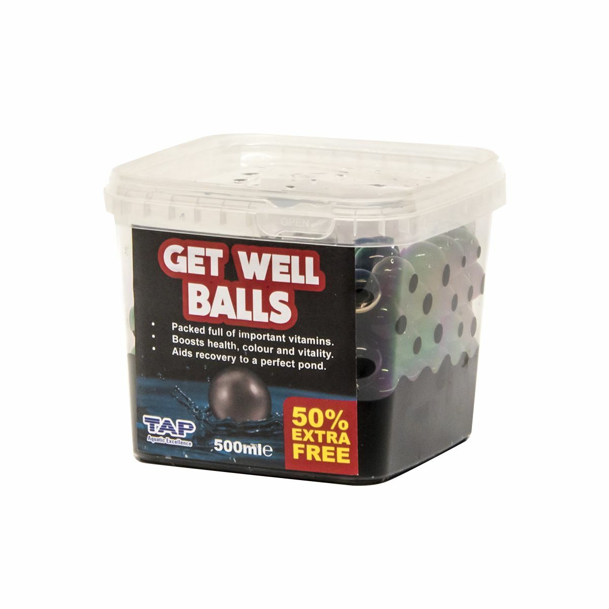 TAP POND GET WELL BALLS 500ML + 50% EXTRA FILL WATER POND FISH DISEASE ...