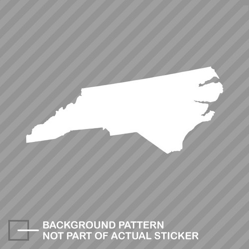 North Carolina Shaped Sticker Die Cut Decal NC | eBay