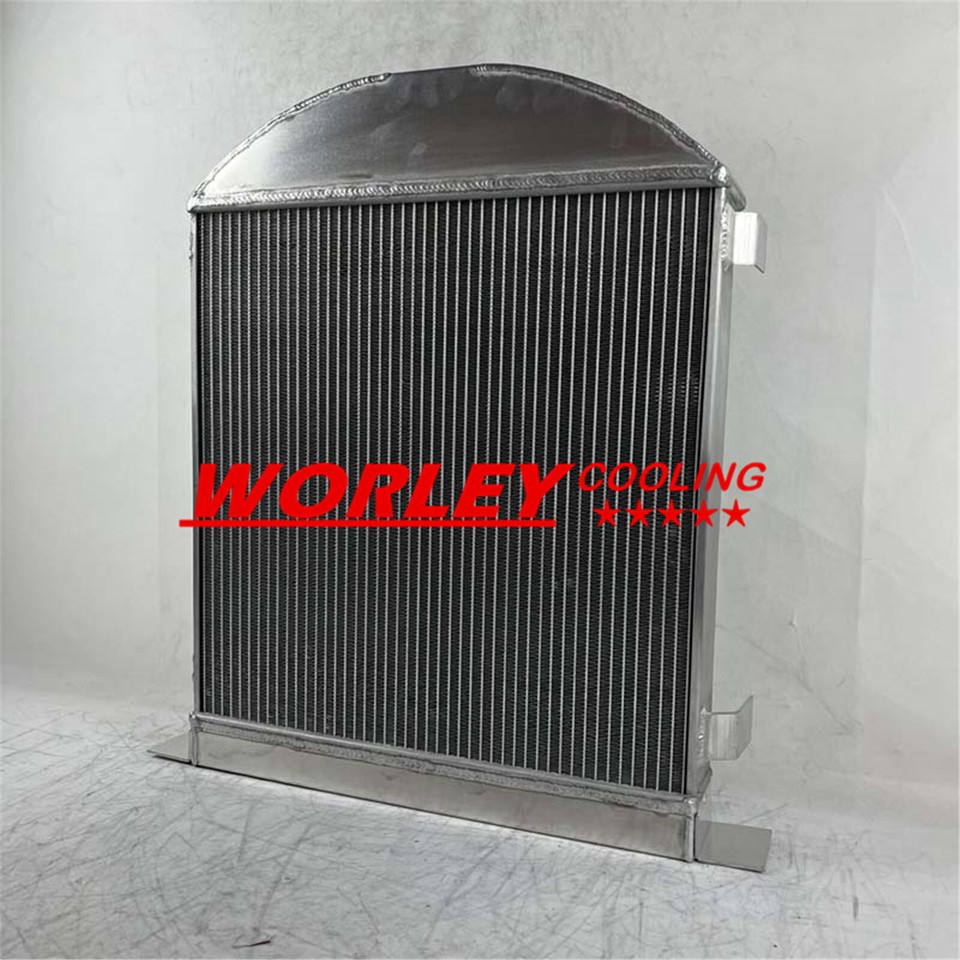NJ-3 ROW ALUMINUM RADIATOR for 1928 1929 FORD MODEL A CHEVY GM V8 ...