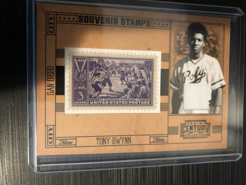 2010 Panini Century Collection Souvenir Stamps Jersey Card Tony Gwynn ...