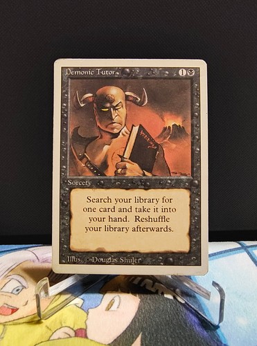 Demonic Tutor Revised Edition (3ED) 105/306 UC Magic the Gathering MTG ...