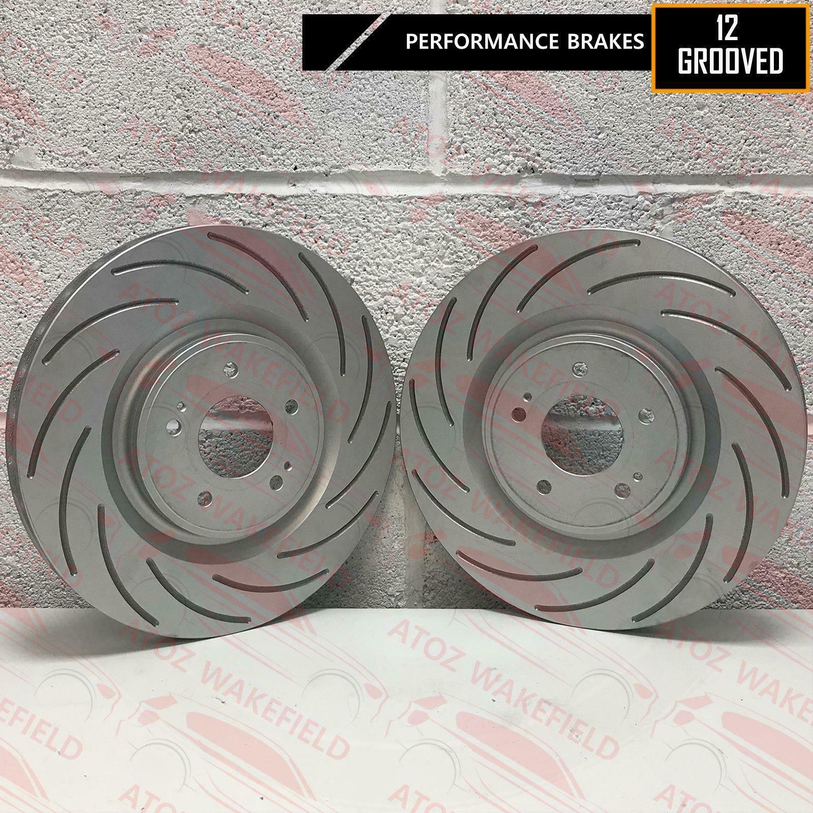 FOR MITSUBISHI LANCER EVO X 10 FRONT GROOVED PERFORMANCE BRAKE DISCS ...