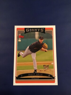 2006 Topps # 636 MATT CAIN ROOKIE RC San Francisco Giants Nice Card ...