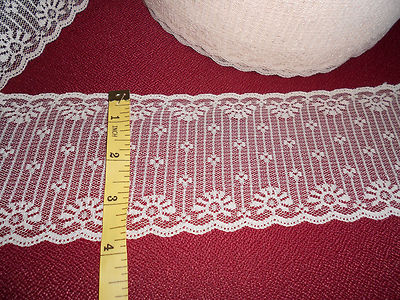 4" Galoon double bordered cream lace (5 yards) | eBay