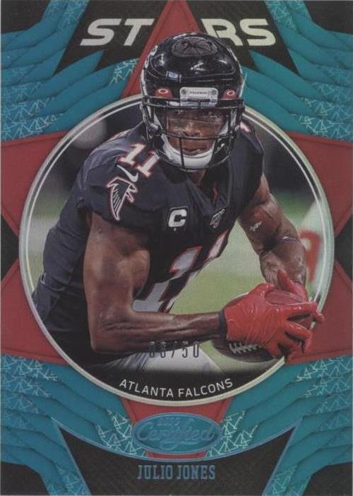 2020 Panini Certified - Certified Stars Julio Jones #CS-JJ Mirror Teal ...
