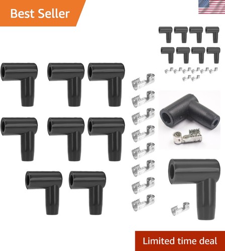 Durable Copper Spark Plug Boot and Terminal Kit - Fits 6-10mm Wires, 8 ...